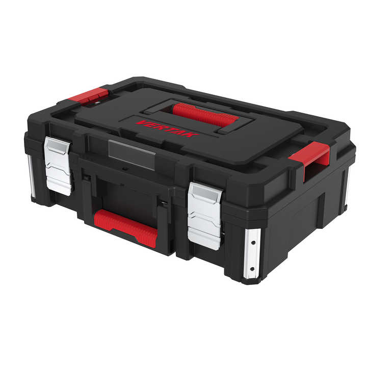 Vertak Hand Trolley Tool Box on Wheels - Stackable & Waterproof