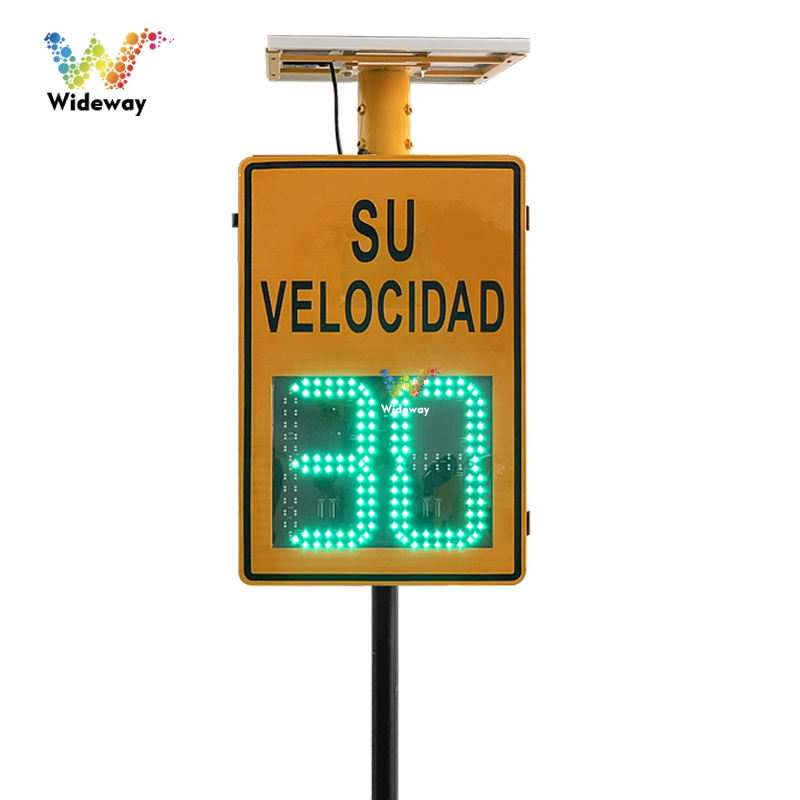 Chile 600*900 High Visibility Solar Vehicle Speed Detection Sign LED ...