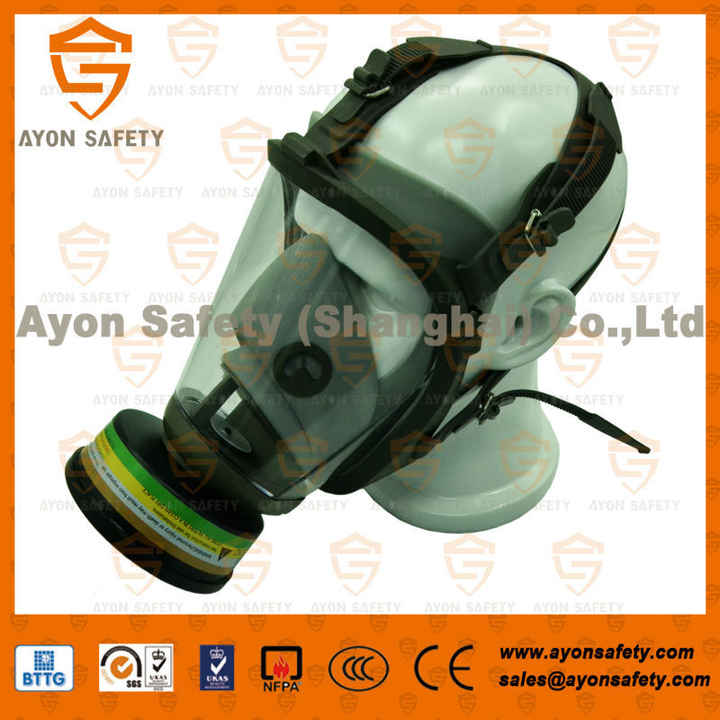 Full Face Silicone Respirator Fire Escape Smoking Prevent Safety Gas ...