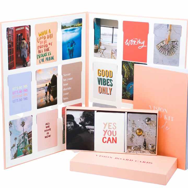 Custom Affirmation Vision Board Kit with Planner and Cards
