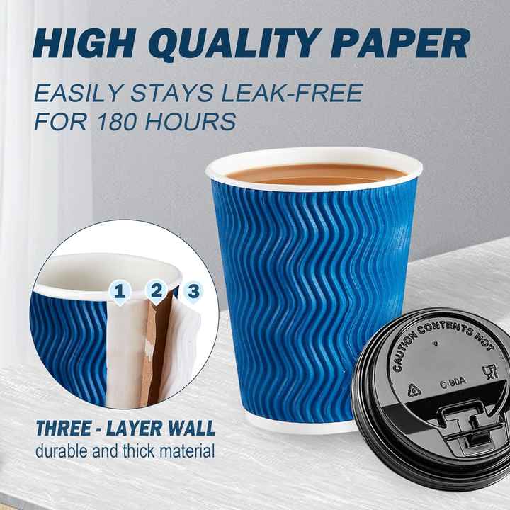 Customized Disposable Thick Double Walled Food Grade Recyclable Coffee ...