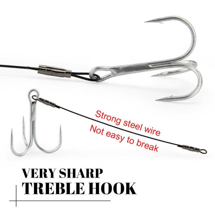 Spinpoler Corkscrew Stinger Shallow Rig System Rubber Fish Single ...