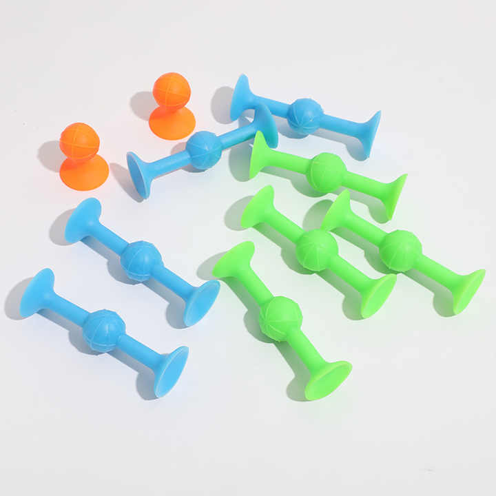 2024 Football Shape Multi-Colored Game Pop Silicone Sucker Darts
