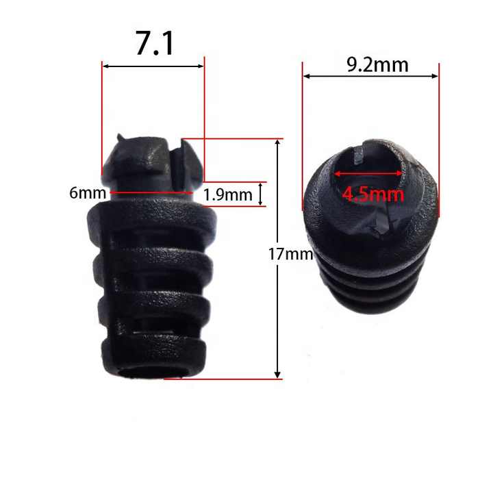 4mm Inner Dia PVC Strain Relief Cord Boot Protector