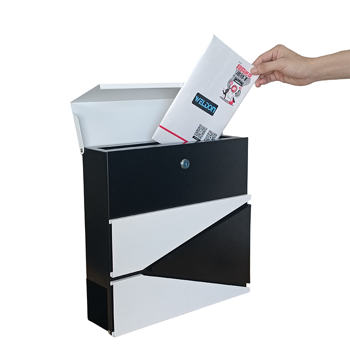 Modern Outdoor Wall Mounted Mailbox Anti-Theft Key Lock China Factory ...