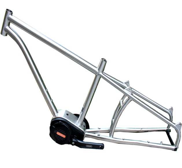 Titanium Fat Bike Frame with Bafang G510 Gearbox