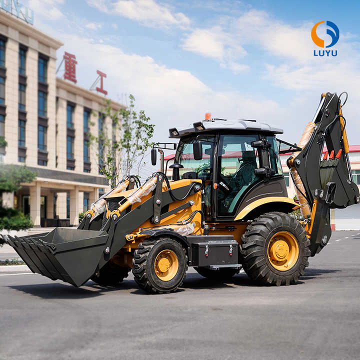 Small Backhoe Wheel Loader Tractor Excavator Compact Backhoe with ...