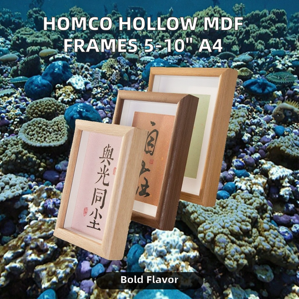 HOMCO Modern Durable 5 Inch Hollow Frame A4 Home Decoration MDF Wooden ...