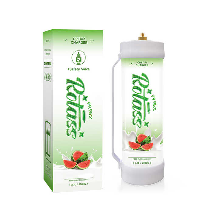 ROTASS OEM 3.3L whipping cream cylinder dessert tools 2000g Watermelon ...