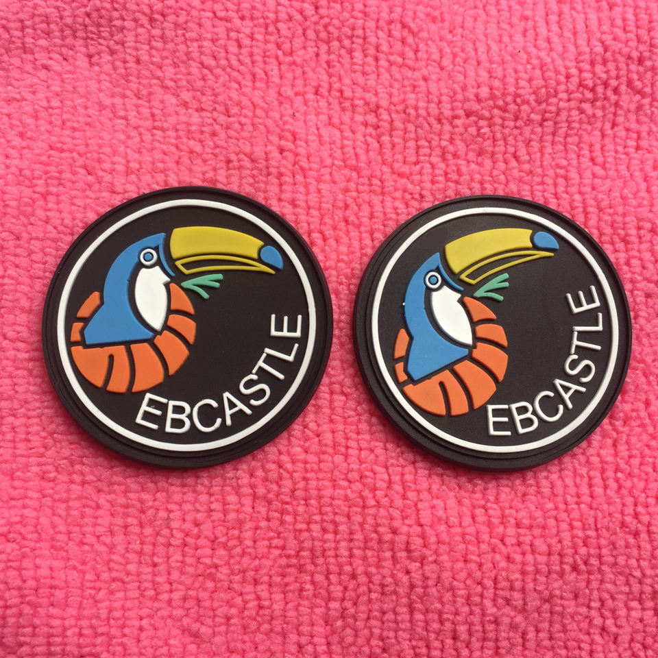 Embossed Logo PVC Rubber Label - Sustainable & Fashionable