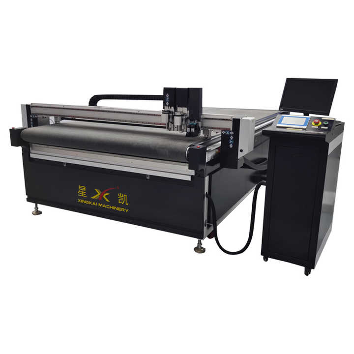 CNC Die Automatic Oscillating Knife V-Groove Cutter for PVC Board ...