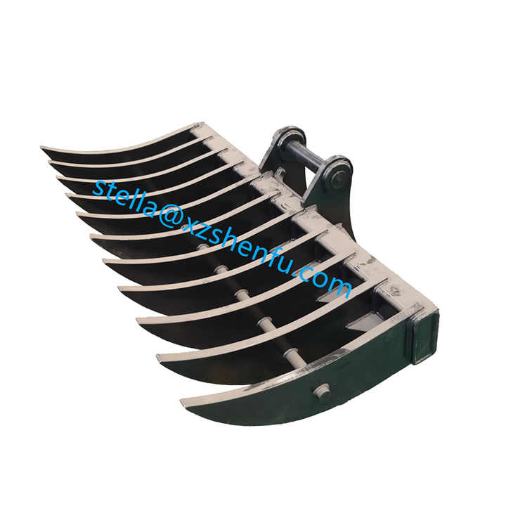 20T Excavator Bucket Root Rake Sieve Rake Construction Machinery Farm ...