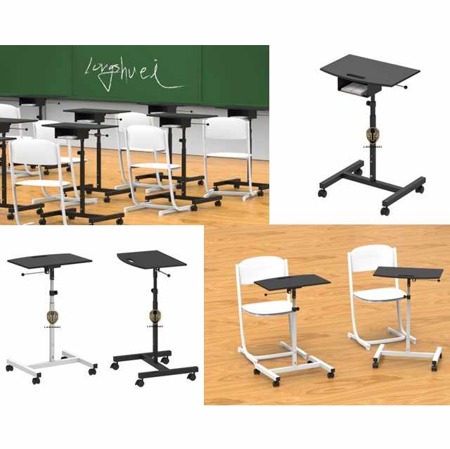 Adjustable Height Steel Mobile TV Cart Cheap Sit to Stand Standing Cart ...