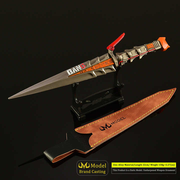 Delta Force Game Peripheral weapon Model, All-metal Handicraft Leather case Version Visdell Data ...