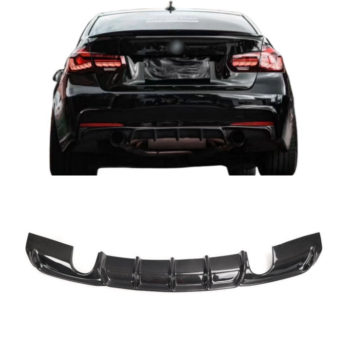 Carbon Fiber MP Style Rear Bumper Diffuser for BMW 3 Series F30 F35 ...