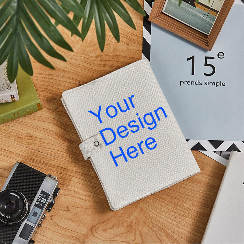 Eco-Friendly Custom 380g Composite Cotton Linen Book Cover Sleeve ...