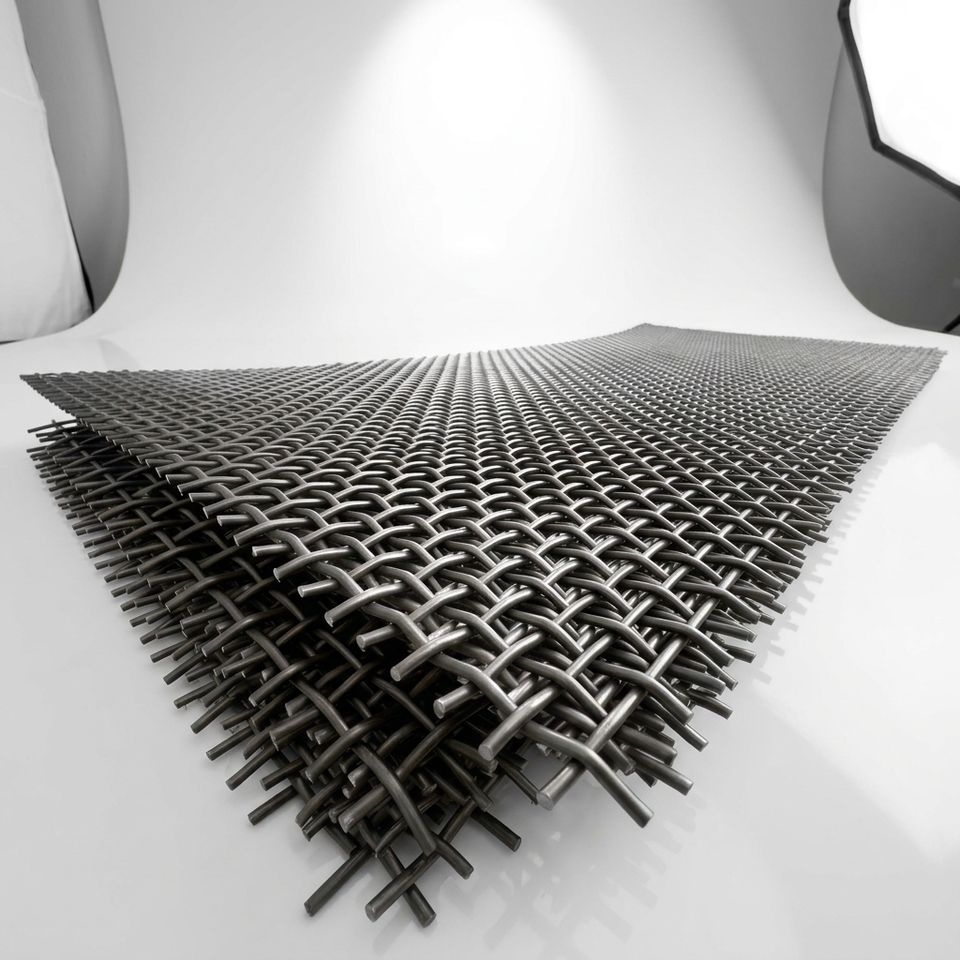 Flat Top Woven Wire Mesh Screen for High Capacity Aggregate Sifting ...