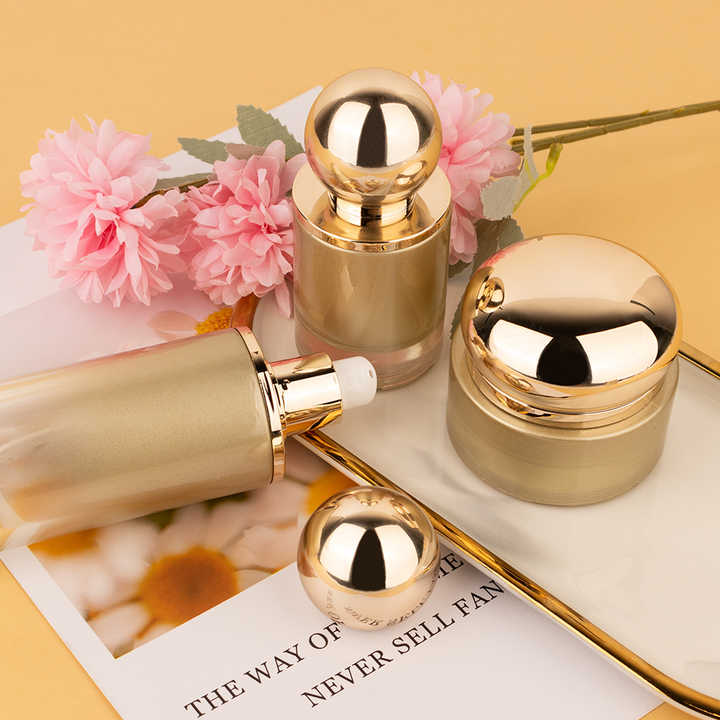 Wholesale Luxury Skin Care Container Cream Jar Lotion Pump Bottle Thick ...