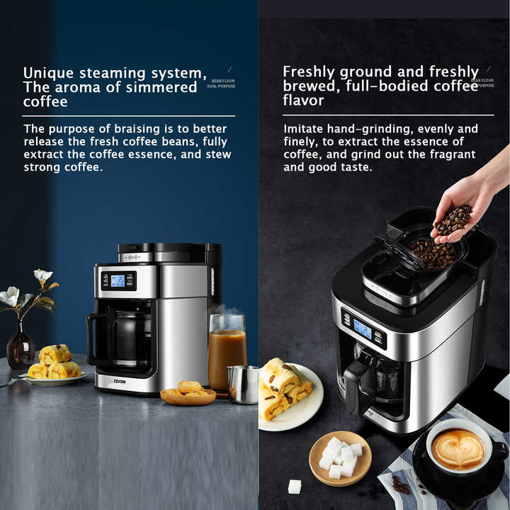 American Grinding Machine Automatic All-In-One Drip Coffee Maker With ...