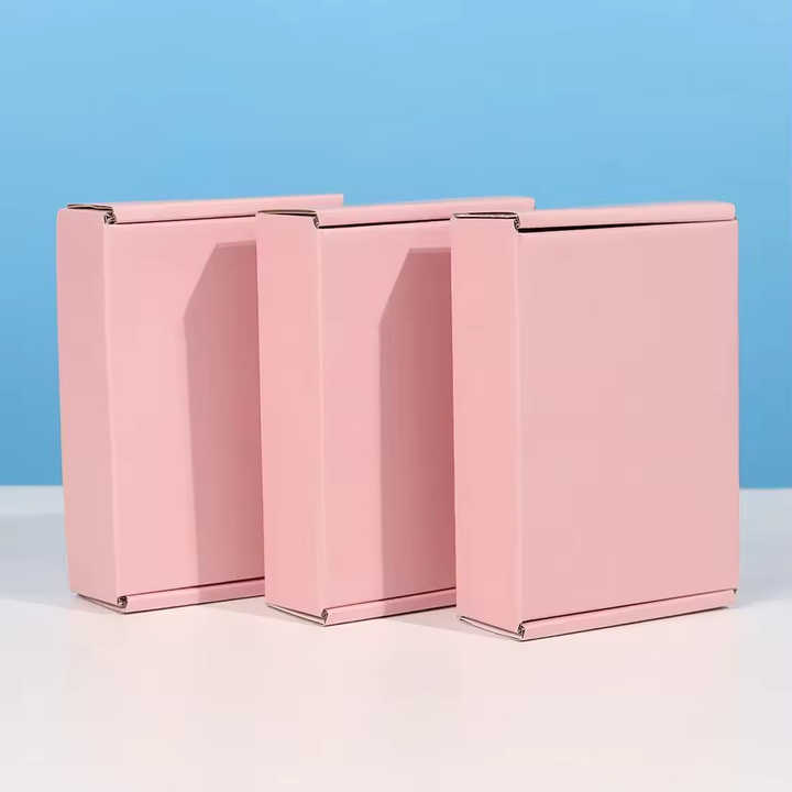 Custom Logo Pink Shipping Boxes - Perfect for Small Gifts