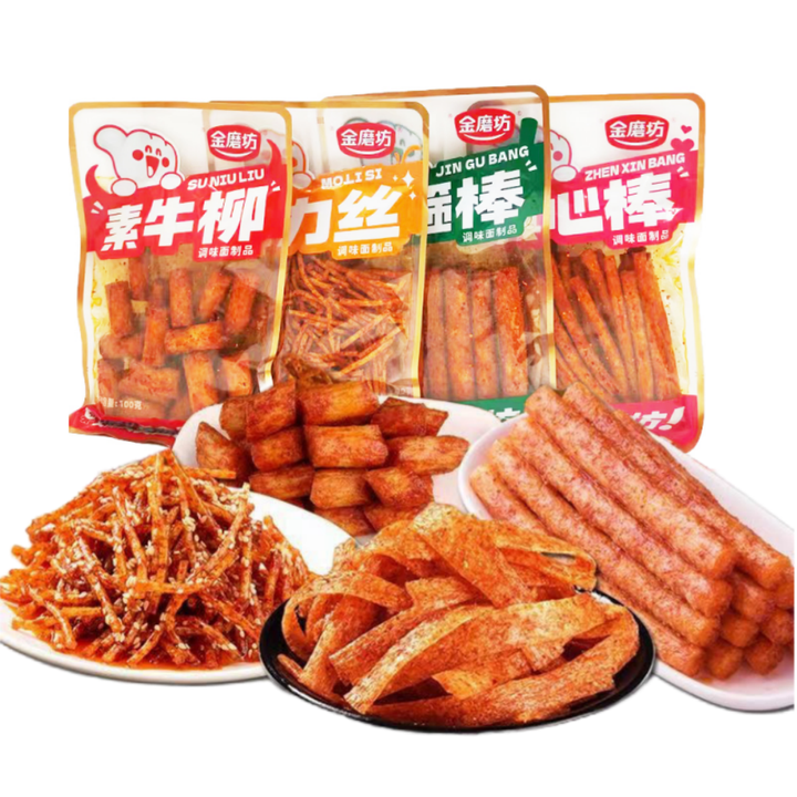Wholesale Chinese Latiao Spicy Strips Exotic Snacks Wheat Halal Food ...