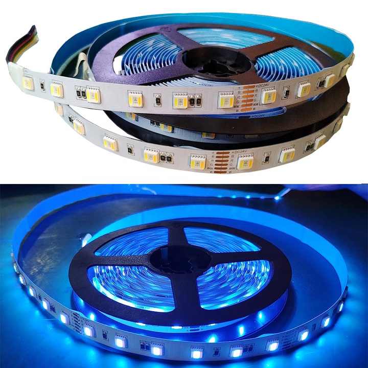 12V 24V 4in1 5in1 RGBW RGB CCT 2400K 2200K SMD5050 112 LED Strip Light ...