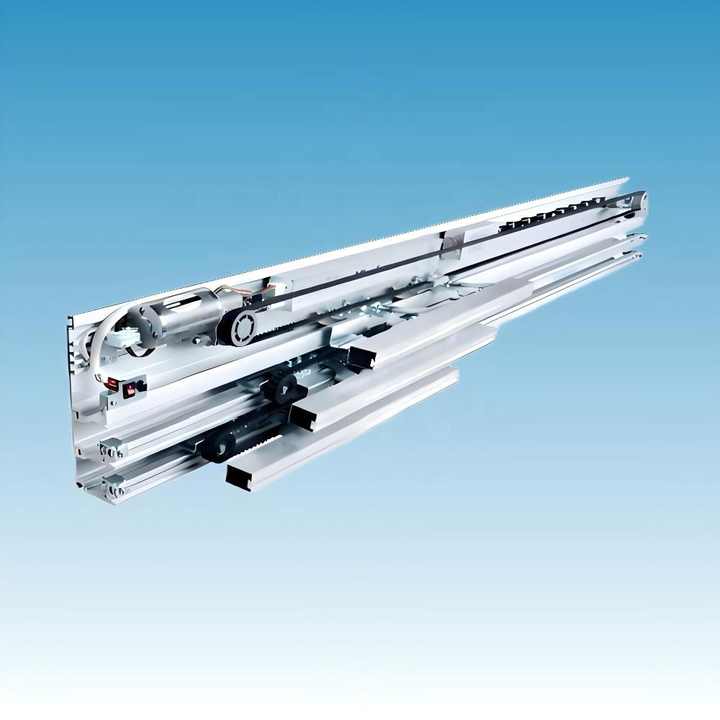 Telescopic Automatic Sliding Door Operator Slim Aluminum Profile ...