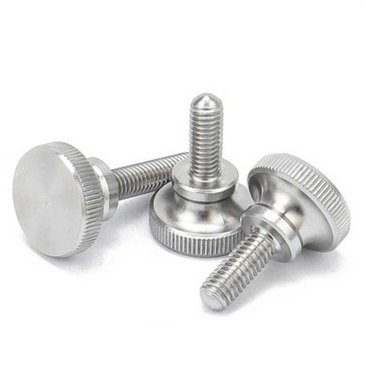 M2 M2.5 M3 X 6mm 7mm 8mm 10mm 12mm to 35mm Flat Knurled Head Thumb Screws 304 Stainless Steel ...