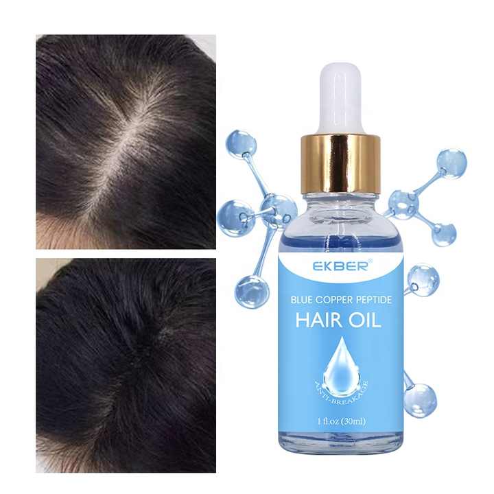 Customize Logo Copper Peptide Biotin Hair Growth Oil