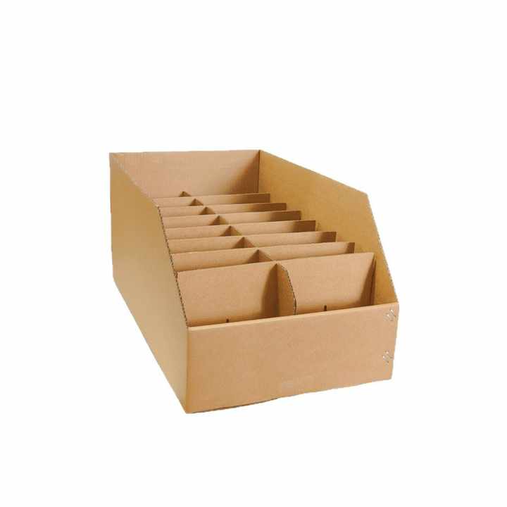 Kraft Open Top Bin Box Corrugated Organizer Bins for Pantry Shelves ...