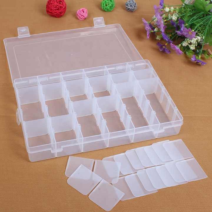 36 Compartments Jewelry Storage Box - Durable & Transparent