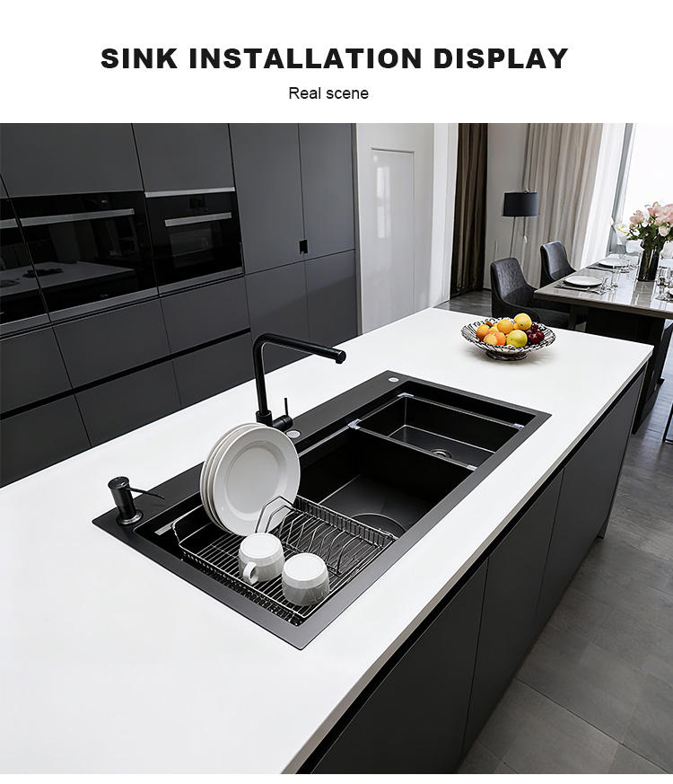 High-End Multifunctional Single-Bowl Sink Handmade Stainless Steel ...