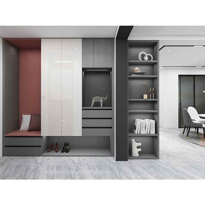 Modular Mdf Hotel Modern White Wardrobe Closets Bedroom Modern ...