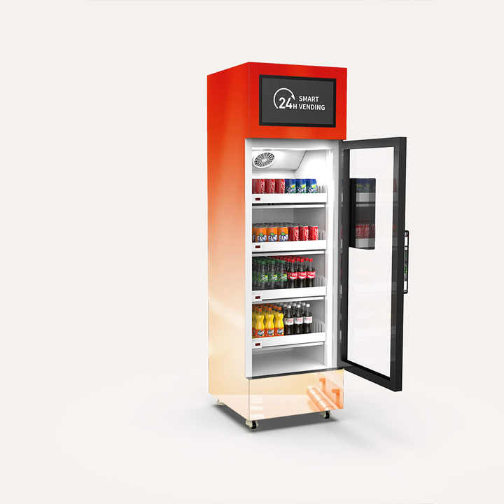 AI-Powered Automatic Refrigerator Vending Machine for Foods and Drinks ...