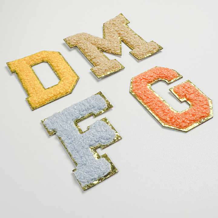 Chenille Letter Patches for DIY, Fuzzy Cute Varsity Patches Embroidery ...