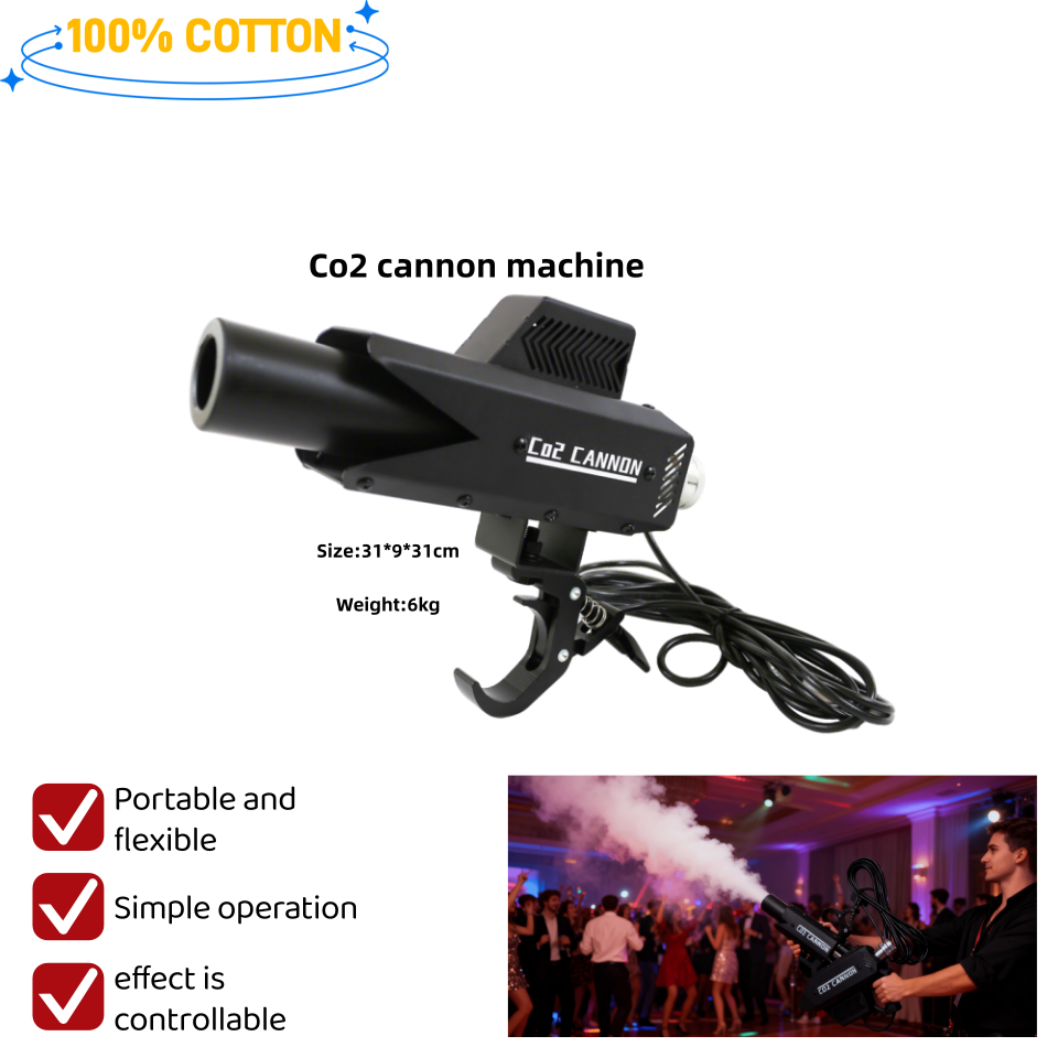 Professional Stage CO2 Cannon with Clip Mount - Portable CO2 Jet Effect ...