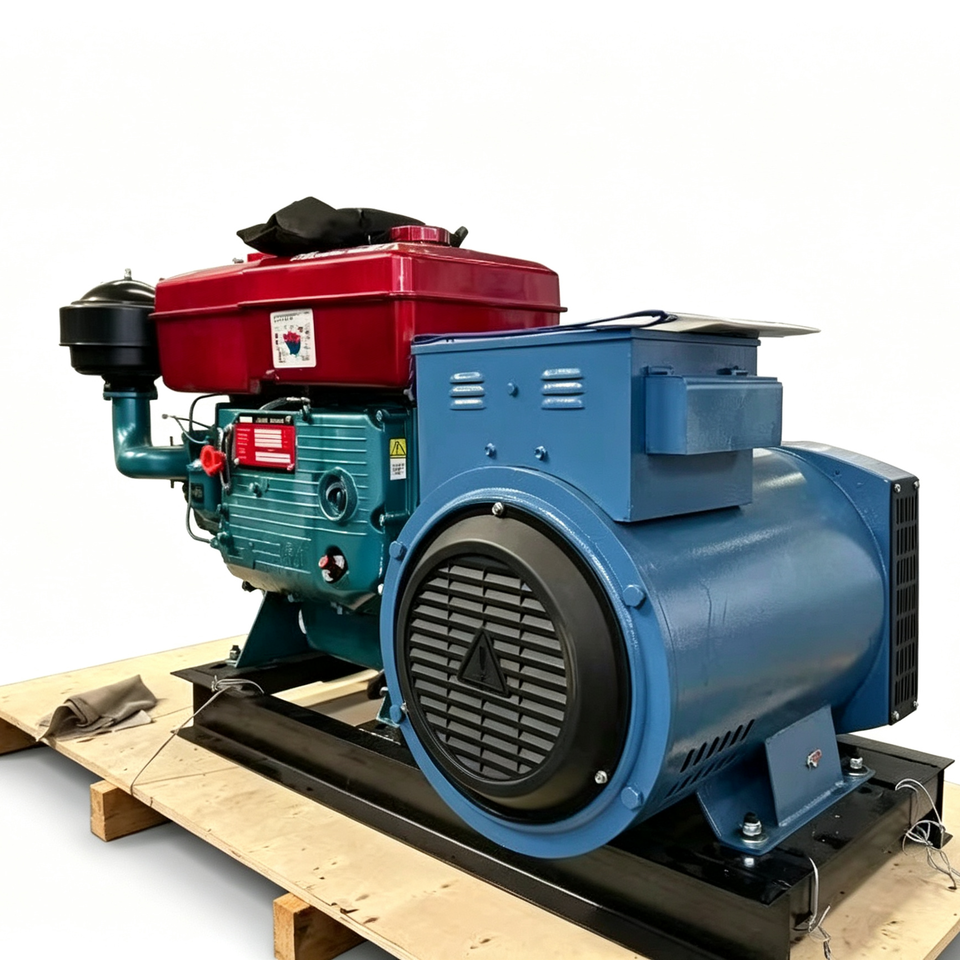 Ex-factory Price Open Single-cylinder Water-cooled diesel Generator Set ...