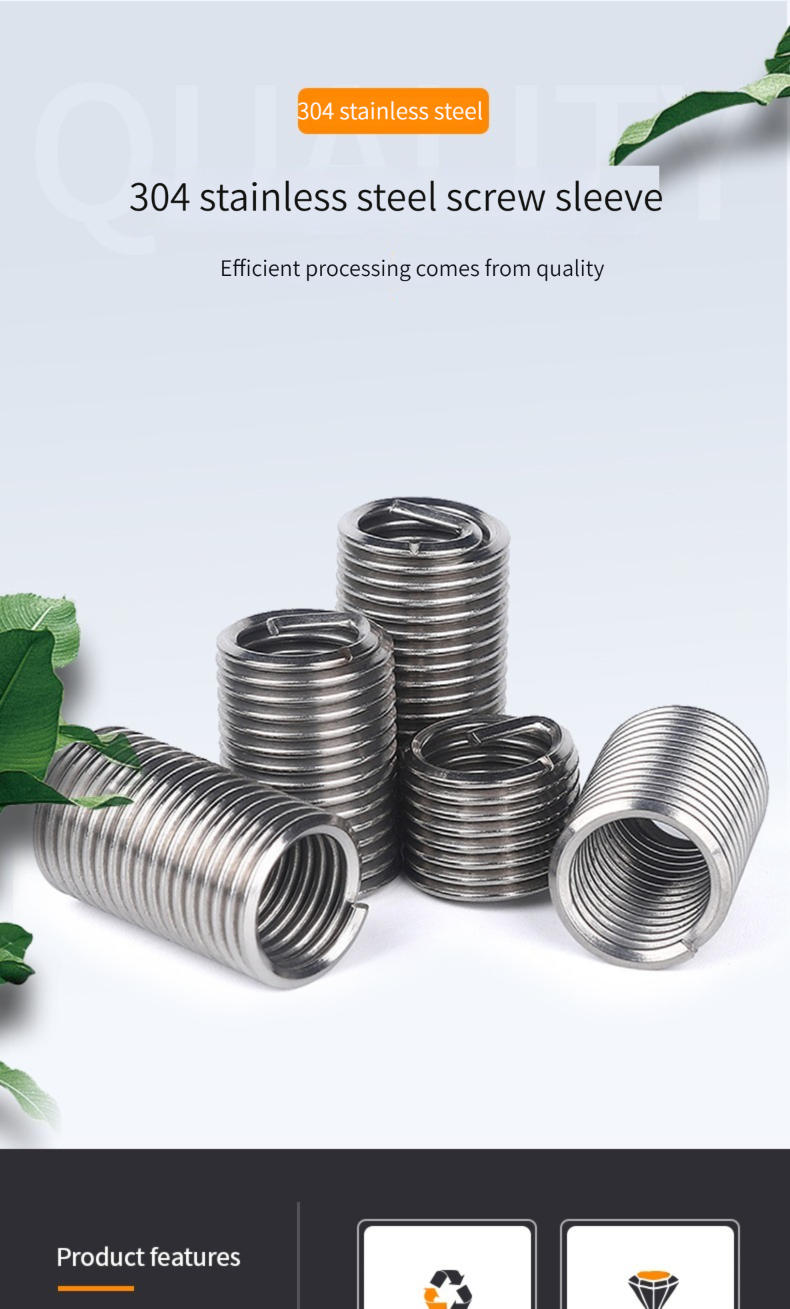 M8 M10 M12 Stainless Steel 304 Wire Thread Insert Products from ...