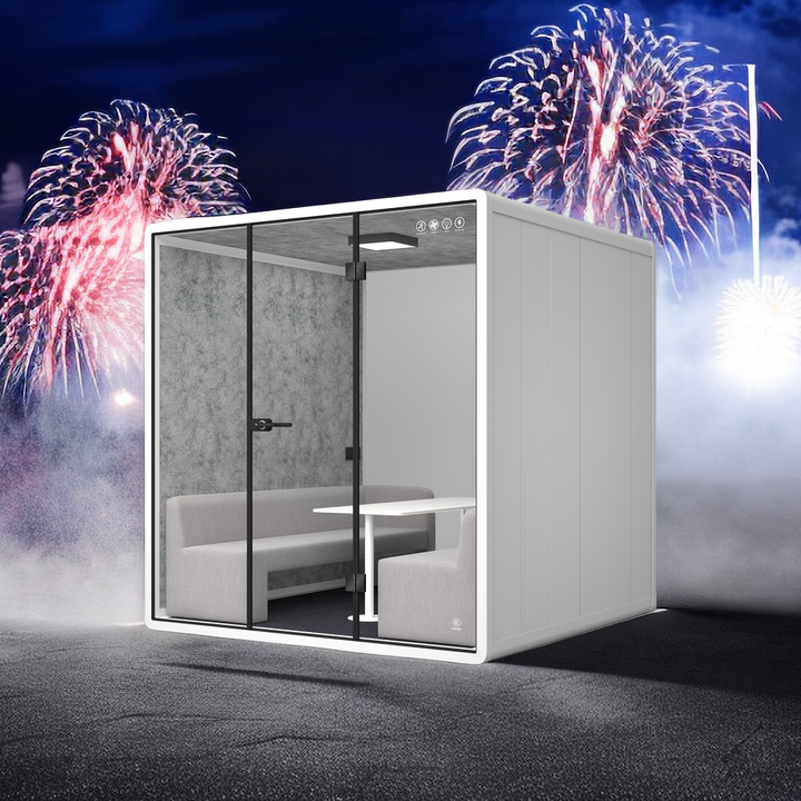 Private Modular Office Pod Office Phone Call Booth Meeting Pod Sound ...
