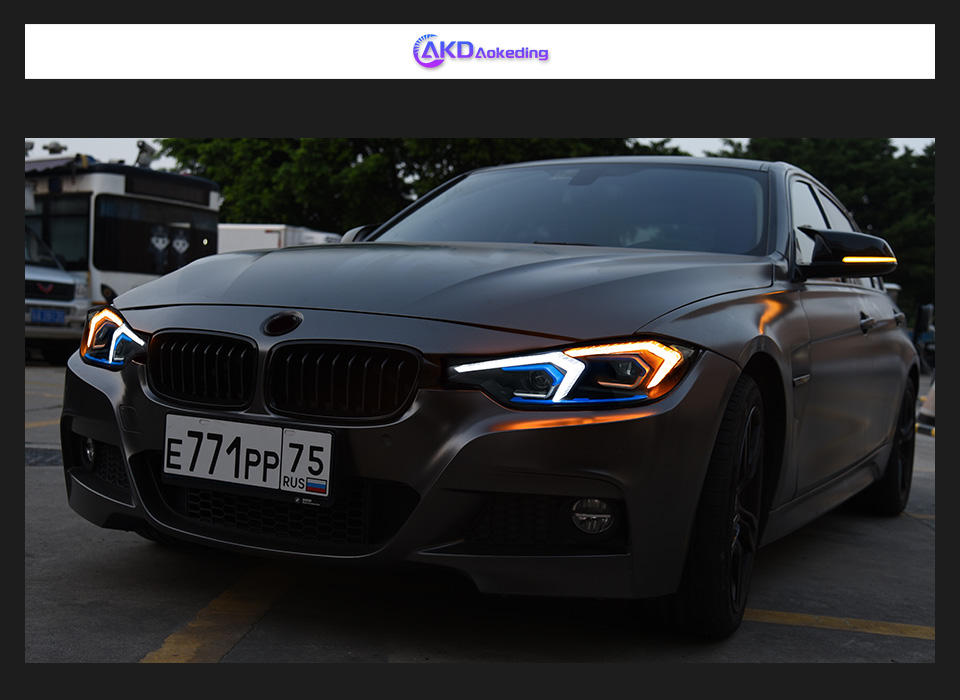 AKD Car Styling Headlight for BMW F30 LED Headlight Projector Lens F31 ...