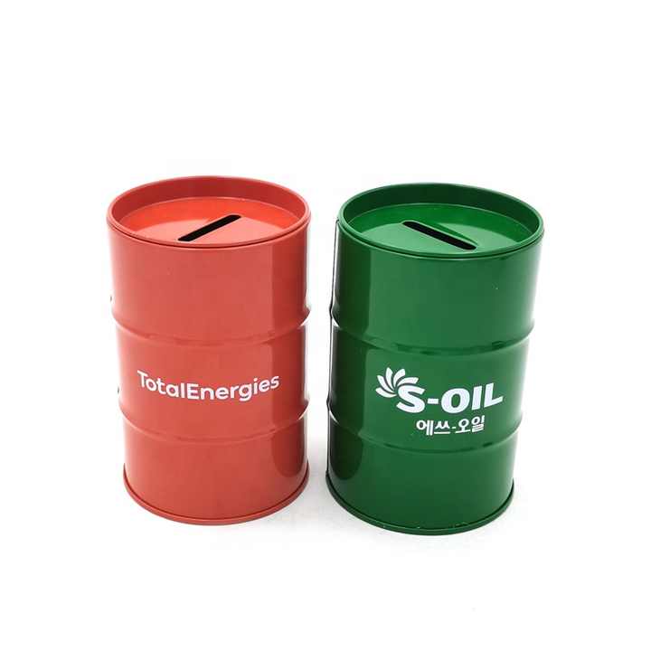 Wholesale Coin Collection Cylinder Tin Box - Money Bank