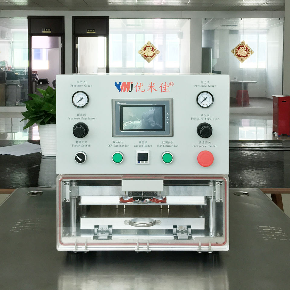 YMJ OCA Vacuum Bonding Lamination Machine for Edge LCD Repair