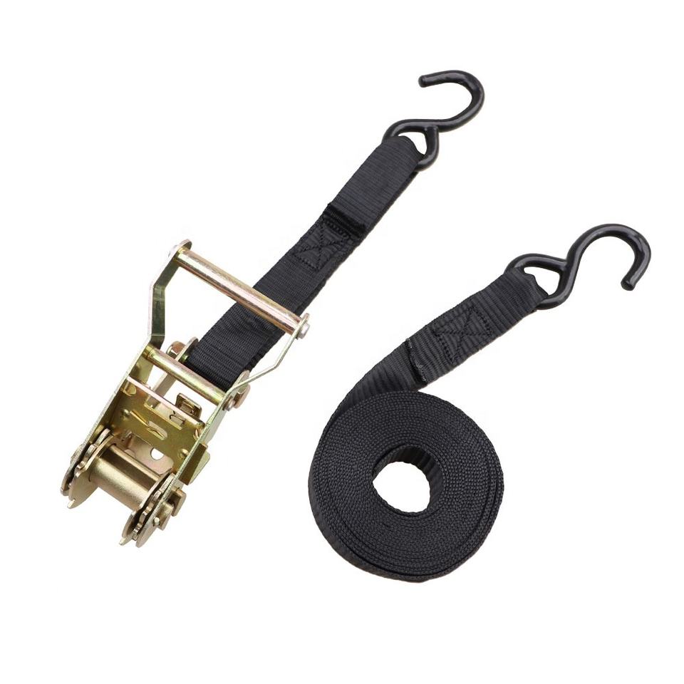 5m 1inch Heavy Ratchet Strap 680kgs Breaking with S Hooks| Alibaba.com