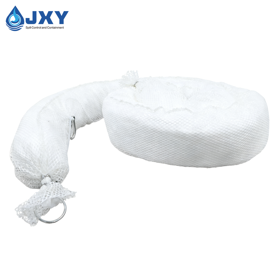 White Absorbent Oil Absorbent Booms for Float on Water Surface and ...