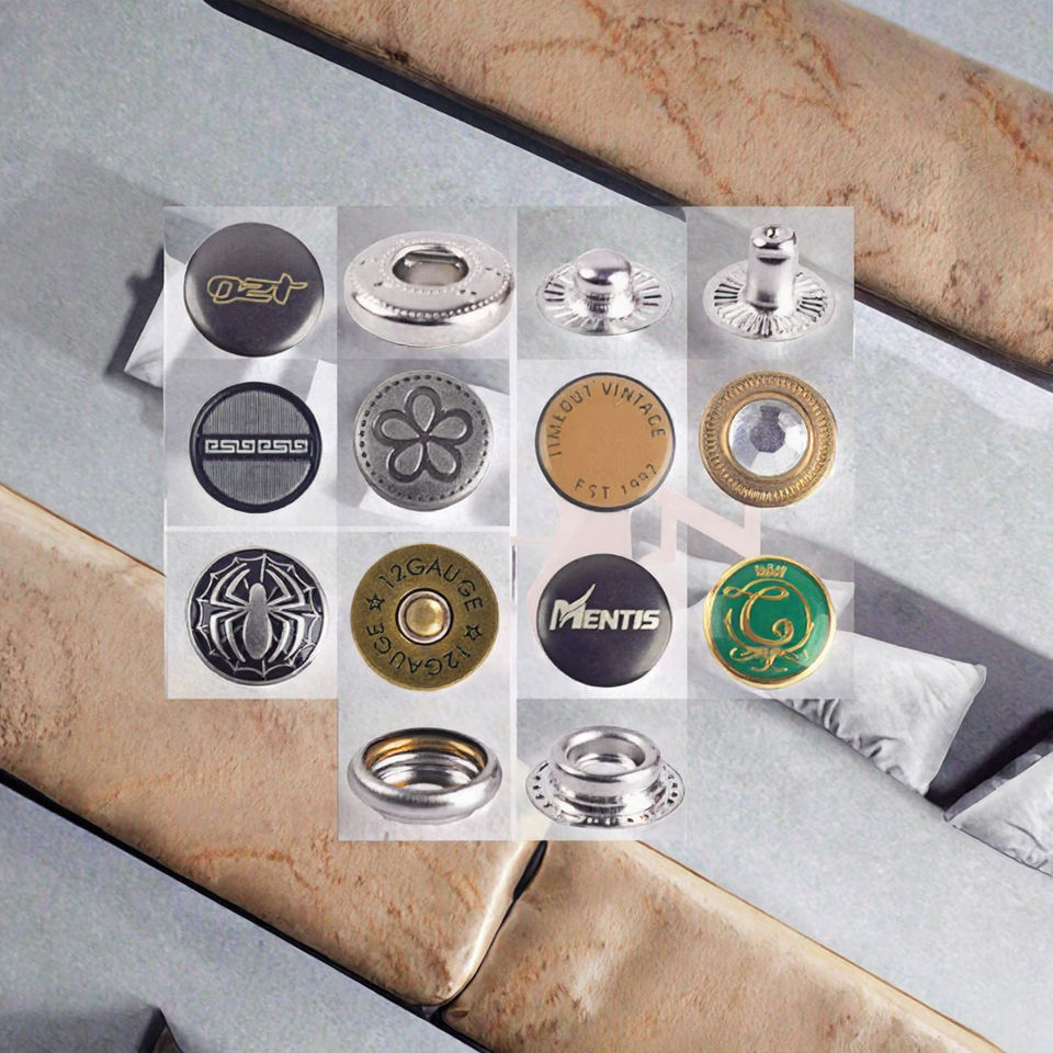 High Quality Solid Brass Spring Snap Metal Fasteners Heavy Duty Button ...
