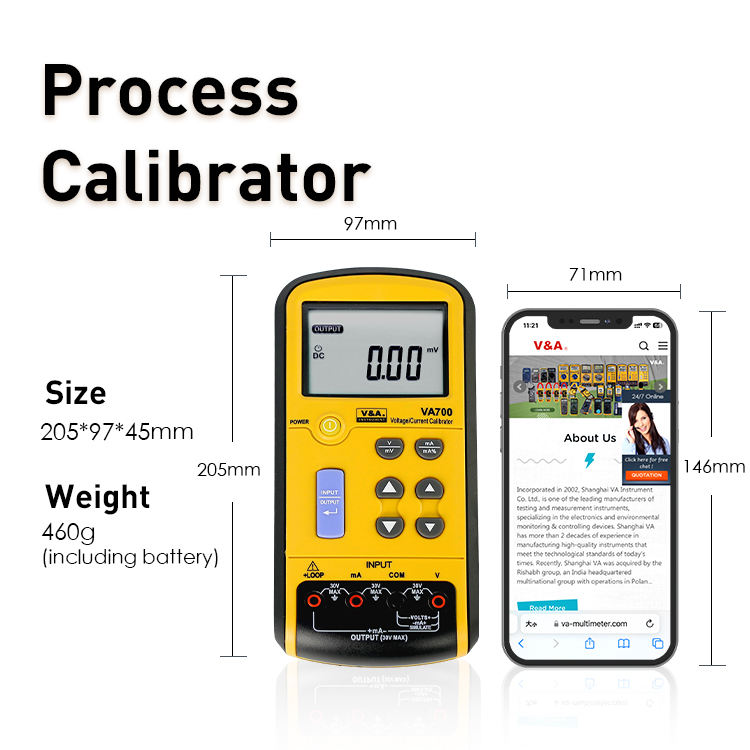 VA700 4-20ma Voltage/ma Calibrator Meter - OEM/ODM Support