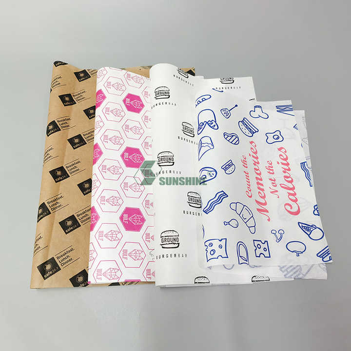 Wholesale Custom Printed Food Grade Greaseproof Paper