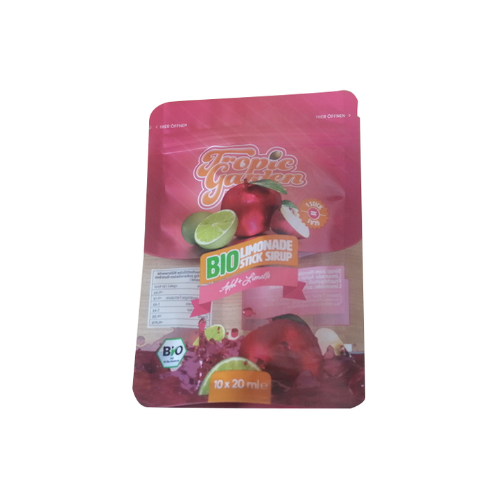 Clear front high barrier resealable laminated plastic honey stick ...