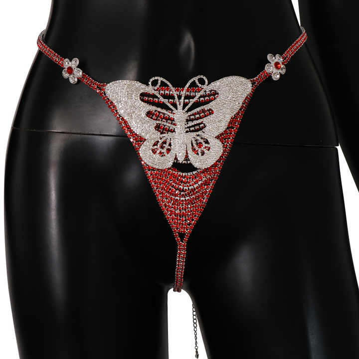 Custom Rhinestone Body Chain - Trendy Nightclub Jewelry