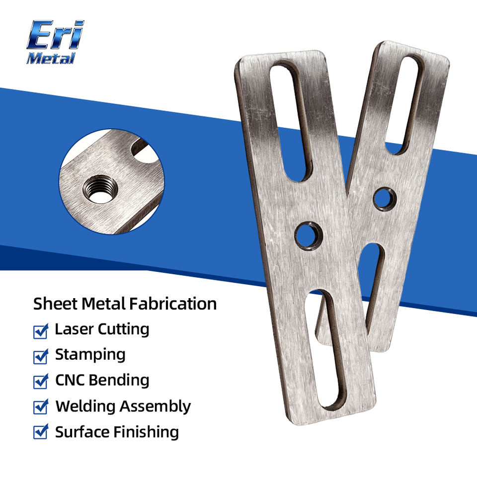 Custom Metal Mounting Plate With Slots and Threaded Hole Stamping ...